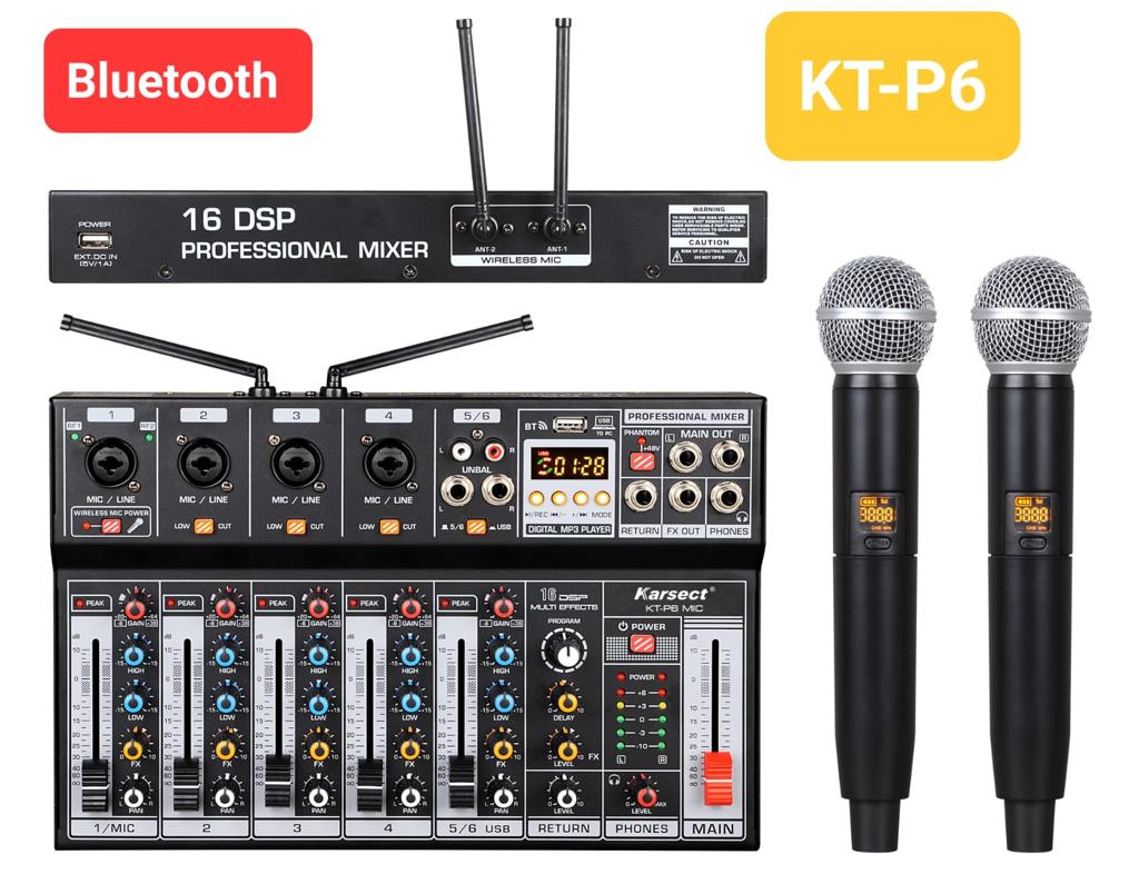 Karsect Mesa Kt-p6 C/2 Mic. Usb/bluetooth - Mundo Musical